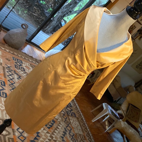 Kay Unger | Dresses | Kay Unger New York Matte Gold Elegant Formal ...